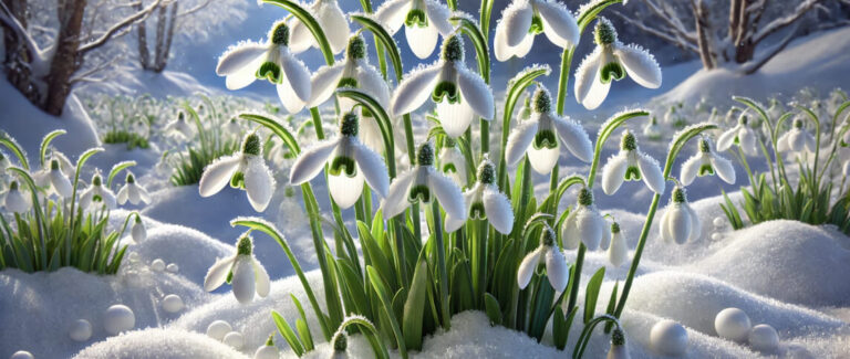 January Birth Flowers | Carnation & Snowdrop